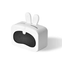 China Sound Control Bunny Alarm Clock Portable Travel 10.3x4.7x9.9cm USB Powered for sale