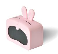 China Sound Control Bunny Alarm Clock Portable Travel 10.3x4.7x9.9cm USB Powered for sale