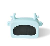 China Animal Shaped Kids Alarm Clock Digital ABS Silicone Glass USB Powered 7 Inch for sale