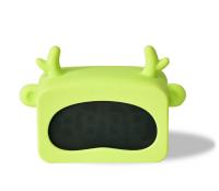 China Animal Shaped Kids Alarm Clock Digital ABS Silicone Glass USB Powered 7 Inch for sale