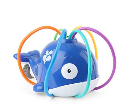 China Outdoor Rotating ABS Plastic Water Sprinkler Toy Cartoon Whale 30cm EN71 Certified for sale