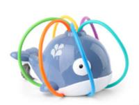 China Outdoor Rotating ABS Plastic Water Sprinkler Toy Cartoon Whale 30cm EN71 Certified for sale