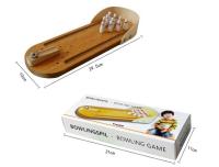 China Kingda 350g Wood Tabletop Bowling Set Indoor Family Sports Game CE Approved for sale