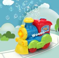 China EN71 ABS Bubble Blowing Toy Train With Lights And Sounds for sale