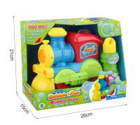 China EN71 ABS Bubble Blowing Toy Train With Lights And Sounds for sale