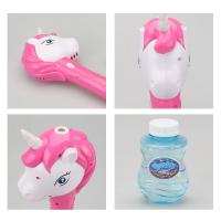 China Kingda 3 AA Batteries Unicorn Bubble Machine , ASTM bubble unicorn wand for sale
