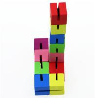China Educational 5.4*4cm Geometric Wooden Blocks 60g CE certificate for sale
