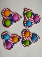 China American Flag Finger Fidget Toy triangle shape bubble FCC approval for sale