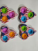 China American Flag Finger Fidget Toy triangle shape bubble FCC approval for sale