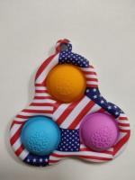 China American Flag Finger Fidget Toy triangle shape bubble FCC approval for sale