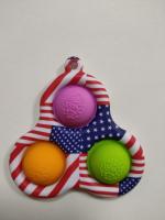 China American Flag Finger Fidget Toy triangle shape bubble FCC approval for sale