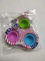 China American Flag Finger Fidget Toy triangle shape bubble FCC approval for sale