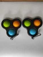 China OEM Triangle Push Pop Fidget Toy 8x7.6x1.5cm CE FCC ROHS Certified for sale