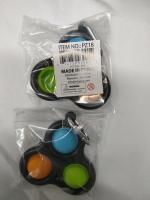 China OEM Triangle Push Pop Fidget Toy 8x7.6x1.5cm CE FCC ROHS Certified for sale