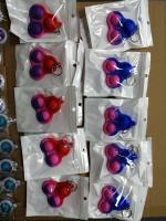 China Triangle Bubbles Finger Fidget Toy ABS Silicone Material America Flag Color for sale
