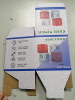 China 6.5cm Cube Kitchen Timer White Red Color Mechanical Timer for Cooking Exercise for sale