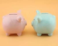 China OEM 800g Ceramic Piggy Bank 5 Colors Small Medium Large Size Coin Bank for Kids for sale