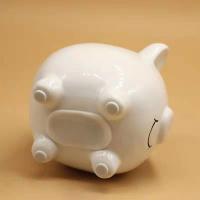 China OEM 800g Ceramic Piggy Bank 5 Colors Small Medium Large Size Coin Bank for Kids for sale