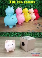 China 15x13x12cm Ceramic Piggy Bank 200g Coin Bank for Kids Money Saving Box for sale