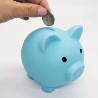 China 15x13x12cm Ceramic Piggy Bank 200g Coin Bank for Kids Money Saving Box for sale