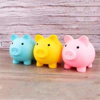 China 15x13x12cm Ceramic Piggy Bank 200g Coin Bank for Kids Money Saving Box for sale