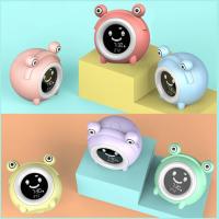 China Green Frog Kids Alarm Clock 14.5*8.6*13CM wake up light ABS Material for sale