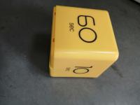 China ABS 6.5cm Cube Kitchen Timer Cute Red Yellow LED Digital Countdown Timer for sale