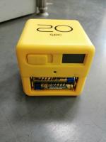 China ABS 6.5cm Cube Kitchen Timer Cute Red Yellow LED Digital Countdown Timer for sale