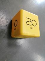 China ABS 6.5cm Cube Kitchen Timer Cute Red Yellow LED Digital Countdown Timer for sale