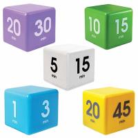 China 6.5cm ABS Smart Cube Timer 75g Red Yellow Kitchen Exercise Timer for sale