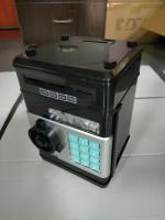 China ABS Password Piggy Bank 300g 15x15x20cm 2 Color Coin Saving Box for Kids for sale