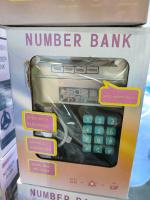 China ABS Password Piggy Bank 300g 15x15x20cm 2 Color Coin Saving Box for Kids for sale