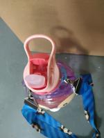 China CE 1500ml Kids Plastic Water Cup with Tube and Belt BPA Free Reusable for sale