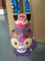 China CE 1500ml Kids Plastic Water Cup with Tube and Belt BPA Free Reusable for sale