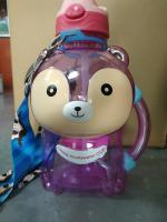 China CE 1500ml Kids Plastic Water Cup with Tube and Belt BPA Free Reusable for sale