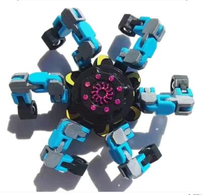 China Children's Ergonomic Fingertip Spinner ABS Fidget Toy 13x10x3cm Decompression Gyro for sale