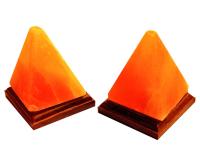 China OEM Carved Himalayan Salt Lamp With Solid Wooden Base for sale