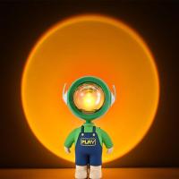 China 20cm ABS Silicone Robot Projector Night Light For Kids for sale