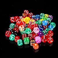 China Acrylic Material Transparent Colored Dice 18 / 20MM For Amusement Room for sale