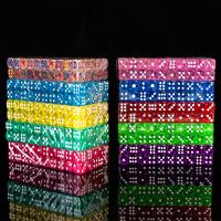 China Acrylic Material Transparent Colored Dice 18 / 20MM For Amusement Room for sale