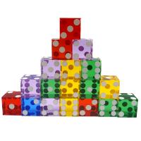 China Clear Transparent Square Corner Dice Crystal Regular Pixel Points Plastic for sale