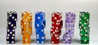 China Clear Transparent Square Corner Dice Crystal Regular Pixel Points Plastic for sale