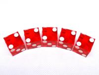 China 16mm and 19mmclear transparent square corner crystal Regular pixel points plastic dice plastic cube for sale