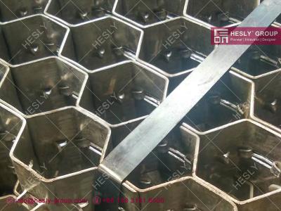 China Inconel 601 Hexagonal Mesh 2.0mm Thickness 48mm Opening High Temperature 1200°C Refractory Anchoring for sale