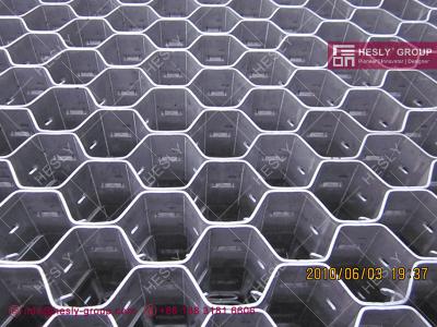 China AISI316 Stainless Steel Hexmetal Mesh 1.5x10x50mm for Refractory Lining HESLY for sale