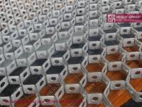 China Stainless Steel 304 Hex Mesh 1.4301 Refractory Anchor Hexsteel for Furnace Lining 800°C for sale