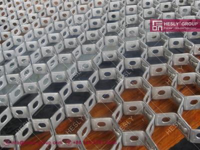 China Stainless Steel 304 Hex Mesh 1.4301 Refractory Anchor Hexsteel for Furnace Lining 800°C for sale