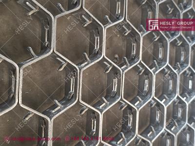 China 1Cr18Ni9Ti Hexsteel Grid 2in Depth 14 Gauge 914x1050mm with Bonding Hole for sale