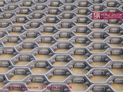 China 1Cr18Ni9Ti Hexmetal Refractory Lining 1 inch Depth 14 Gauge Stainless Steel Hex Mesh for sale