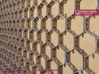 China 08X18H10T Hexmetal Refractory Lining 2.0mm Thickness 1in Height 2in Holes ISO Certified for sale